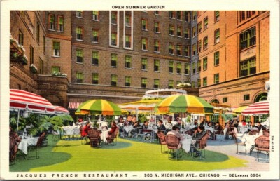Postcard Jacques French Restaurant 900 N Michigan Ave Chicago Illinois ...
