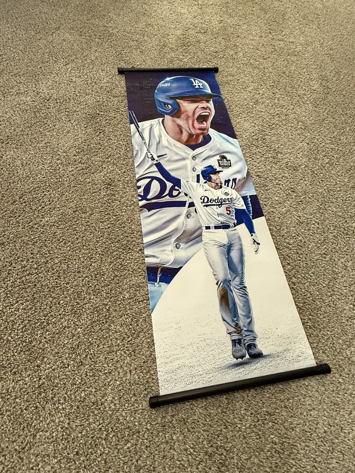 Freddie Freeman 2014 WS MVP Los Angeles Dodgers Scroll Banner 13x36 ...