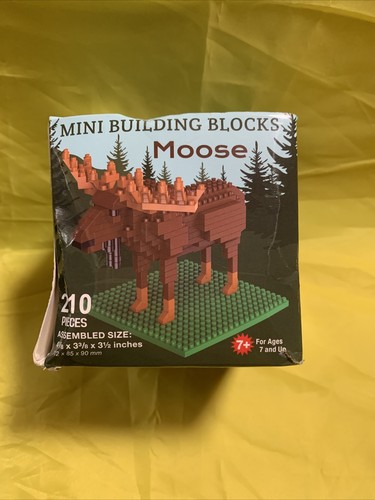 Mini Building Blocks Moose 210 pieces, Gift for Ages 7+, "See Photo ...