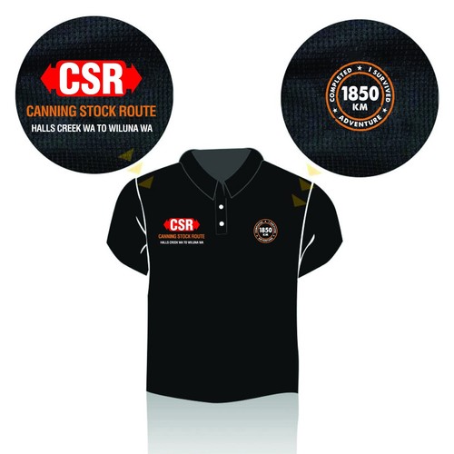 CSR Canning Stock Route Polo Shirt - size Sm + Free Stickers | eBay ...
