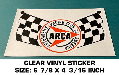 ARCA AUTOMOBILE RACING CLUB OF AMERCA VINYL DECAL STICKER - VINTAGE ...
