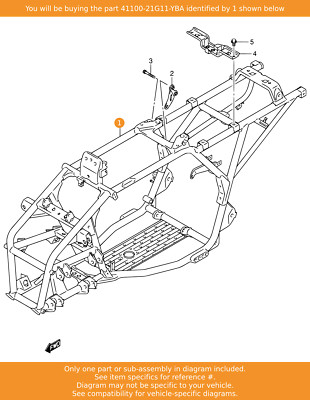 SUZUKI Frame (blue), 41100-21G11-YBA OEM | eBay UK