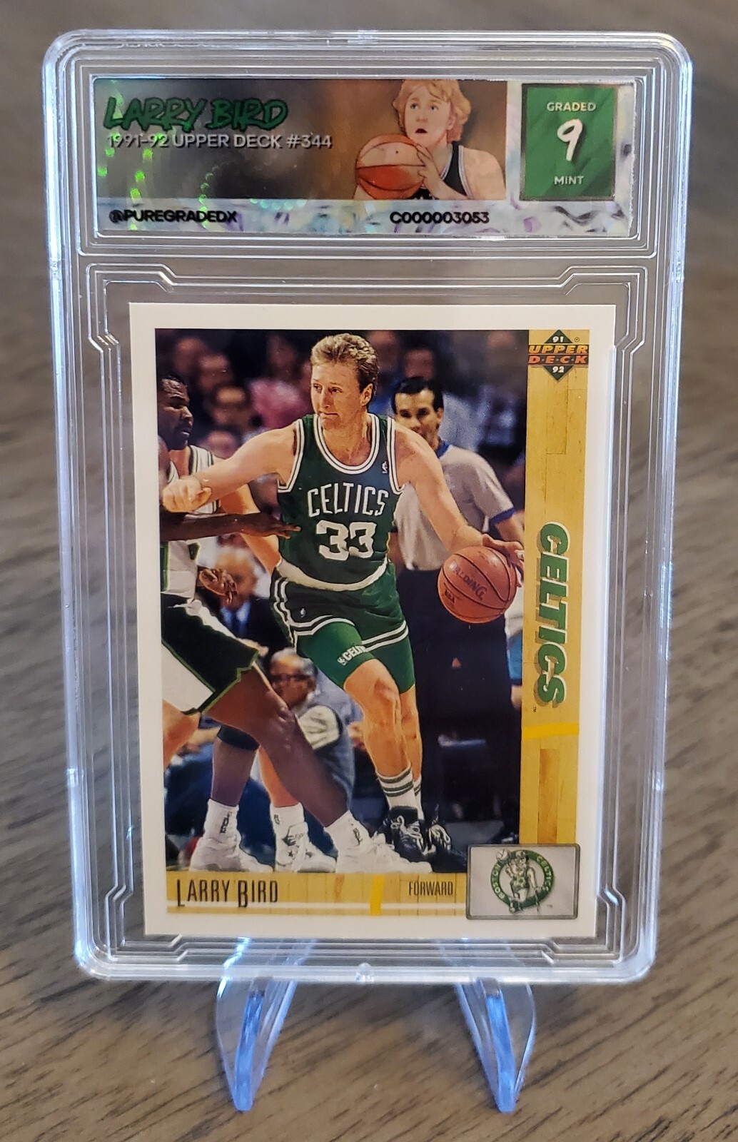 1991-92 Upper Deck - Plain Text Hologram #344 Larry Bird for sale ...