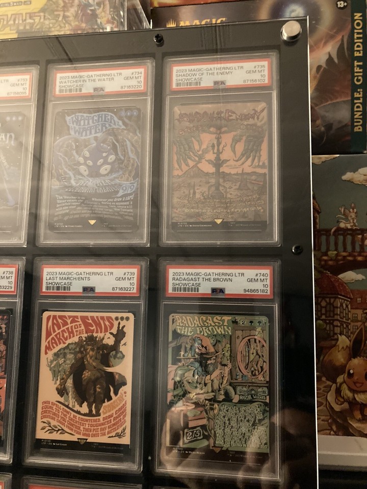 Lord Of The Rings MTG COMPLETE PSA 10 Poster Art Cards In Frame 20 of ...