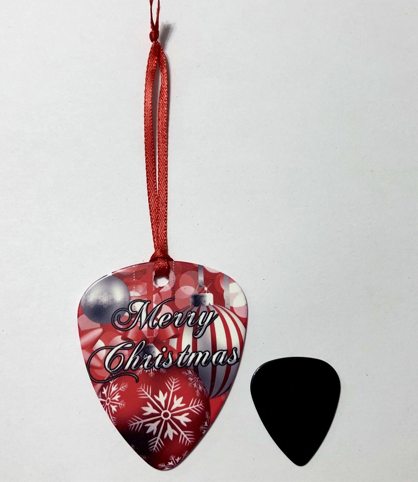 “Merry Christmas" Guitar Pick Ornament, Jumbo Pick, pic plectrum ...