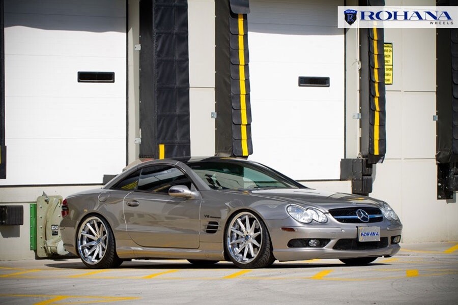 20” ROHANA RFC10 MACHINED SILVER WHEELS FOR MERCEDES R230 SL500 SL550 ...