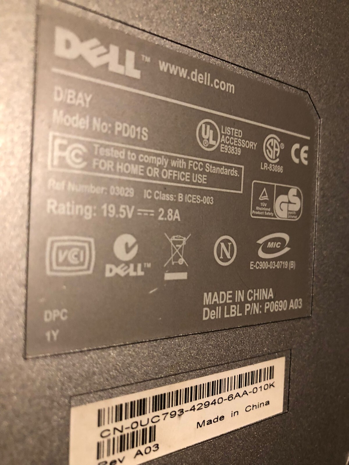 Dell External D/Bay CD RW DVD Disk ROM USB Drive PD01S | eBay UK