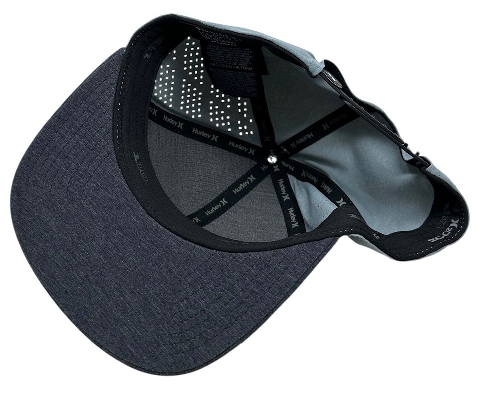 Hurley Men's Hat Phantom Surfside 110 Snapback Cap in Grey/Black Heather | eBay