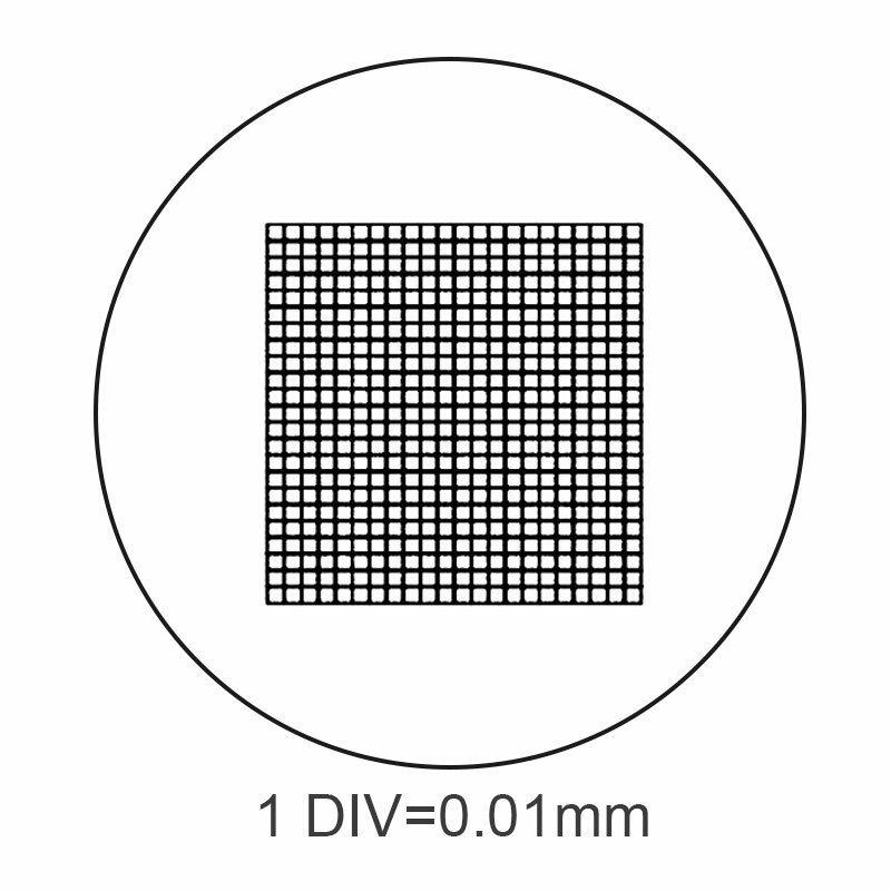 DIV 0.01mm Microscope Stage Calibration Slides Grids Net Micrometer ...