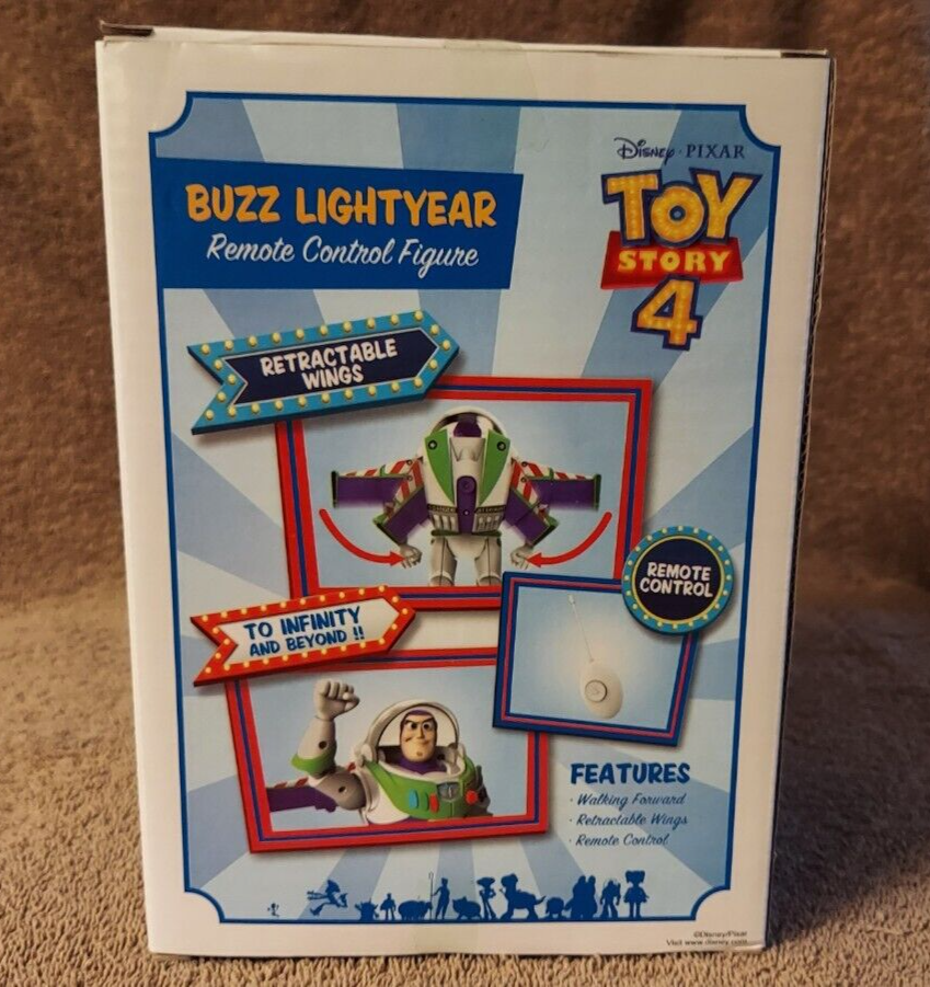 NEW Disney Pixar Toy Story 4 BUZZ LIGHTYEAR Remote Control Figure - NEW ...