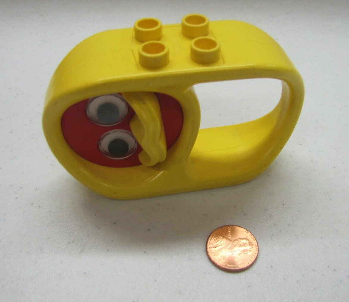 Lego Duplo Vintage Red Spinning Ball Duck Baby Rattle Toy Sturdy Clean ...