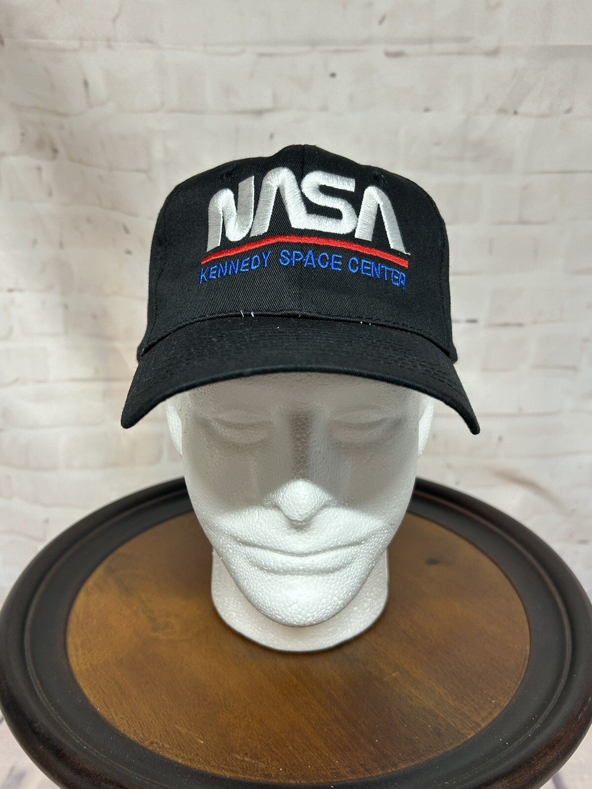 Vintage NASA Kennedy Space Center Snapback Hat Cap Navy Blue ...