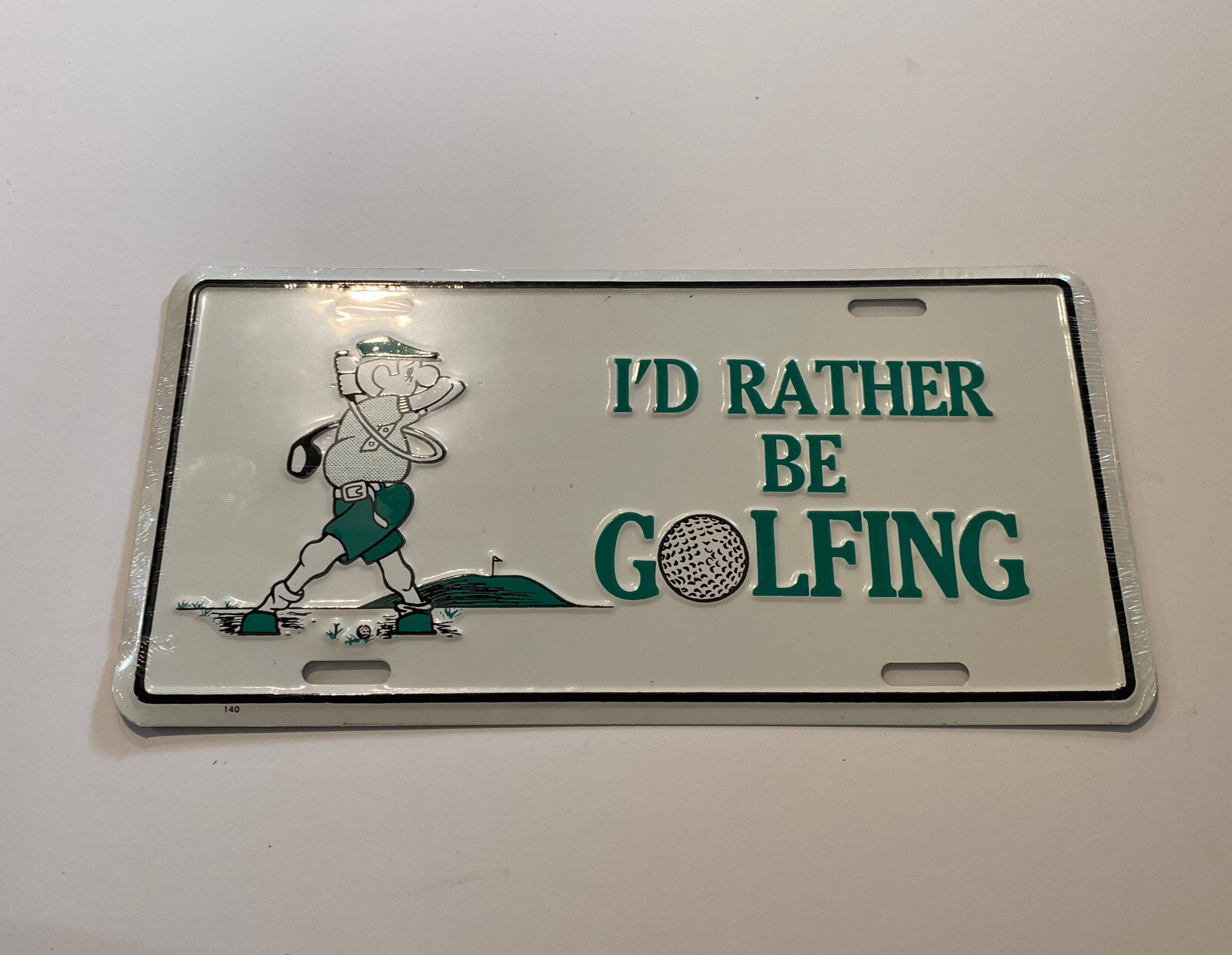 Vintage I’d Rather Be Golfing Vanity License Plate 80’s Truck Van Car ...