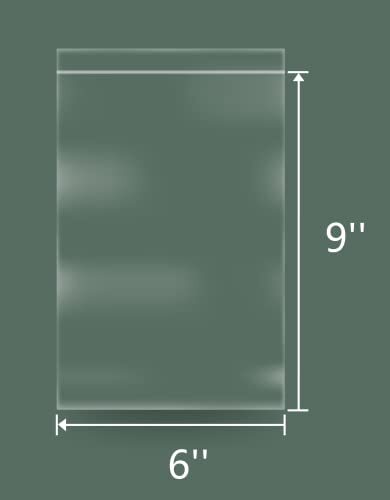 Plastic Packaging Bags-6" x 9" Clear Resealable Zipper Plastic Bag with ...