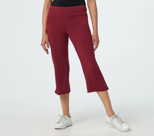 Cuddl Duds Flexwear Cropped Kick Flare Pants-A373512-NEW | eBay Australia