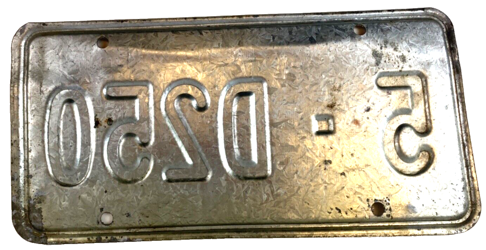 Vintage Nebraska 1980 Auto License Plate Dodge Co 5-D250 Man Cave Wall ...