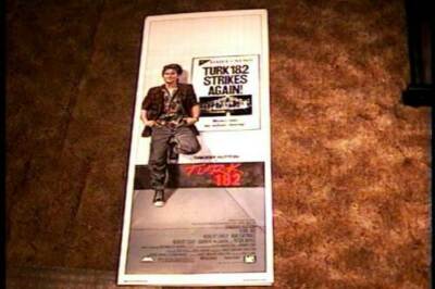 TURK 182 1985 TIMOTHY HUTTON ROLLED INSERT 14X36 MOVIE POSTER | eBay