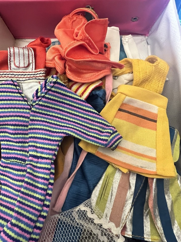 Vintage 1968 BARBIE Doll Case MATTEL The World Of BARBIE Clothes ...