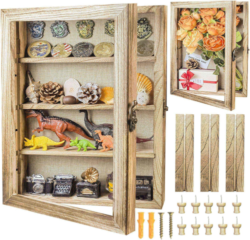 Original Wood 11X16 Large Shadow Box Frame Deep Shadow Box with Shelves ...