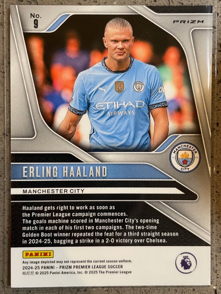 Erling Halend Manchester City Panini Prizm 2024-25 Orange Mosaic #9 | eBay
