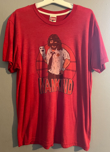 2017 WWE Legends Homage - Mankind Red T-Shirt Adult Size Medium - Made ...