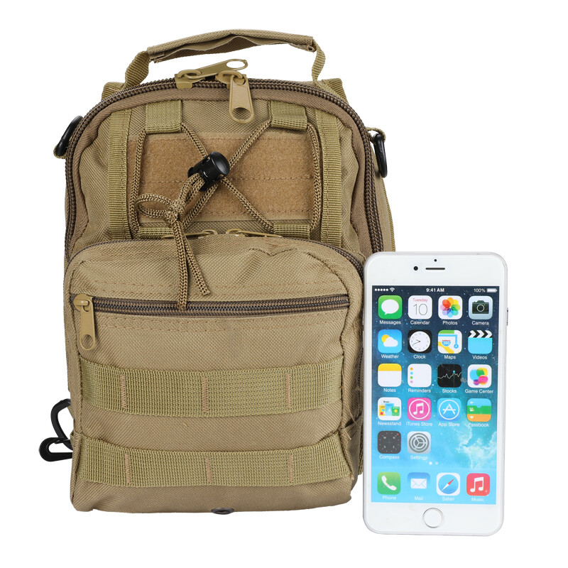 Men's Military Canvas Chest Satchel School 11x9x7" Laptop Shoulder ...