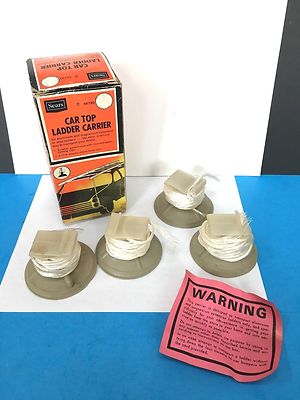 NOS VINTAGE AUTO CAR MOUNT ROOF CARRIER > SEARS CAR TOP LADDER CARRIER ...