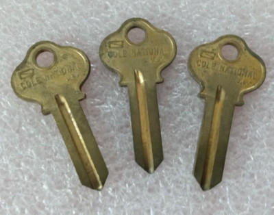 3-pcs S1 Uncut Brass Key Blanks ~ Cole National U.S.A. | eBay