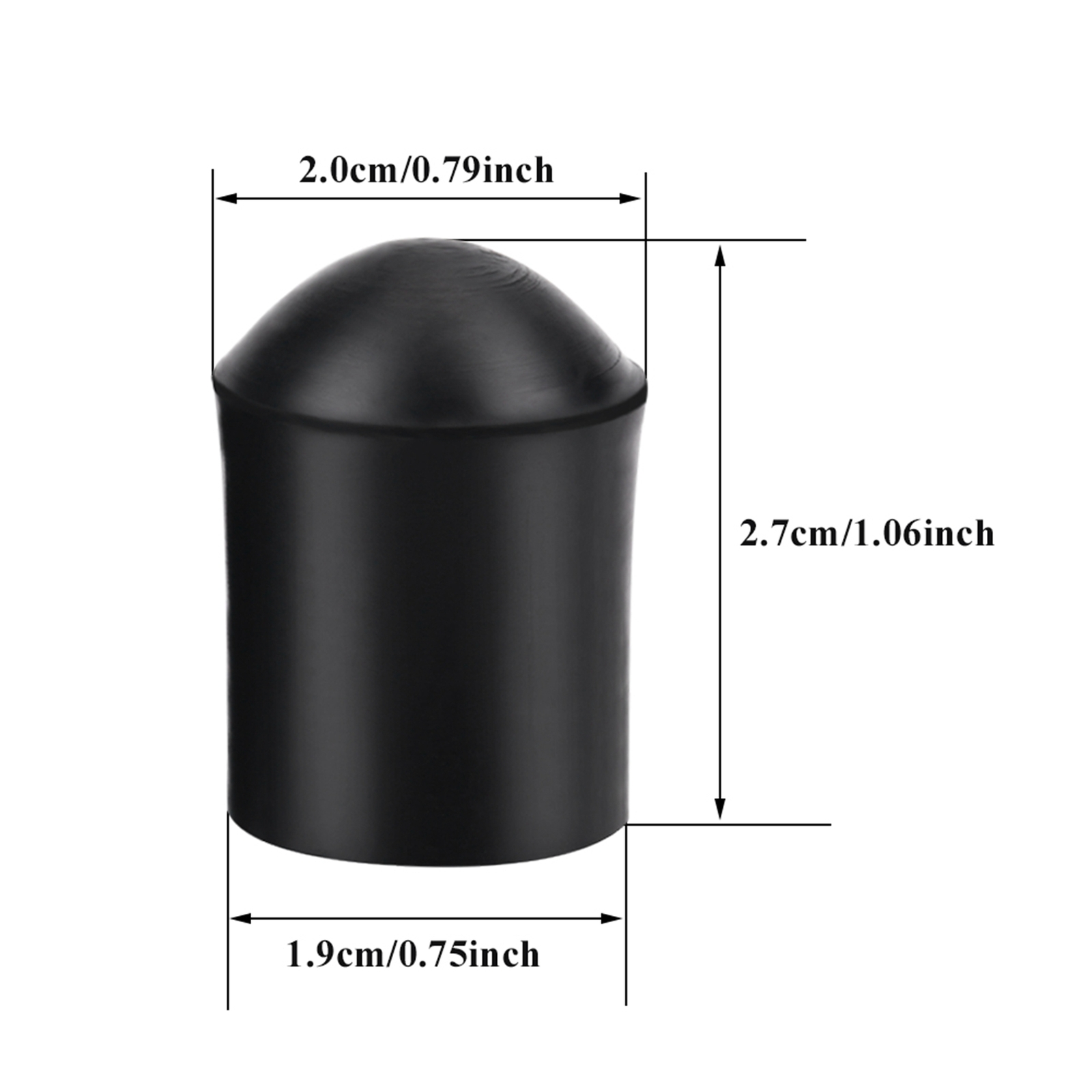 2pc Double Bass Endpin Rubber Tip Stopper Black Protector End Accessory ...