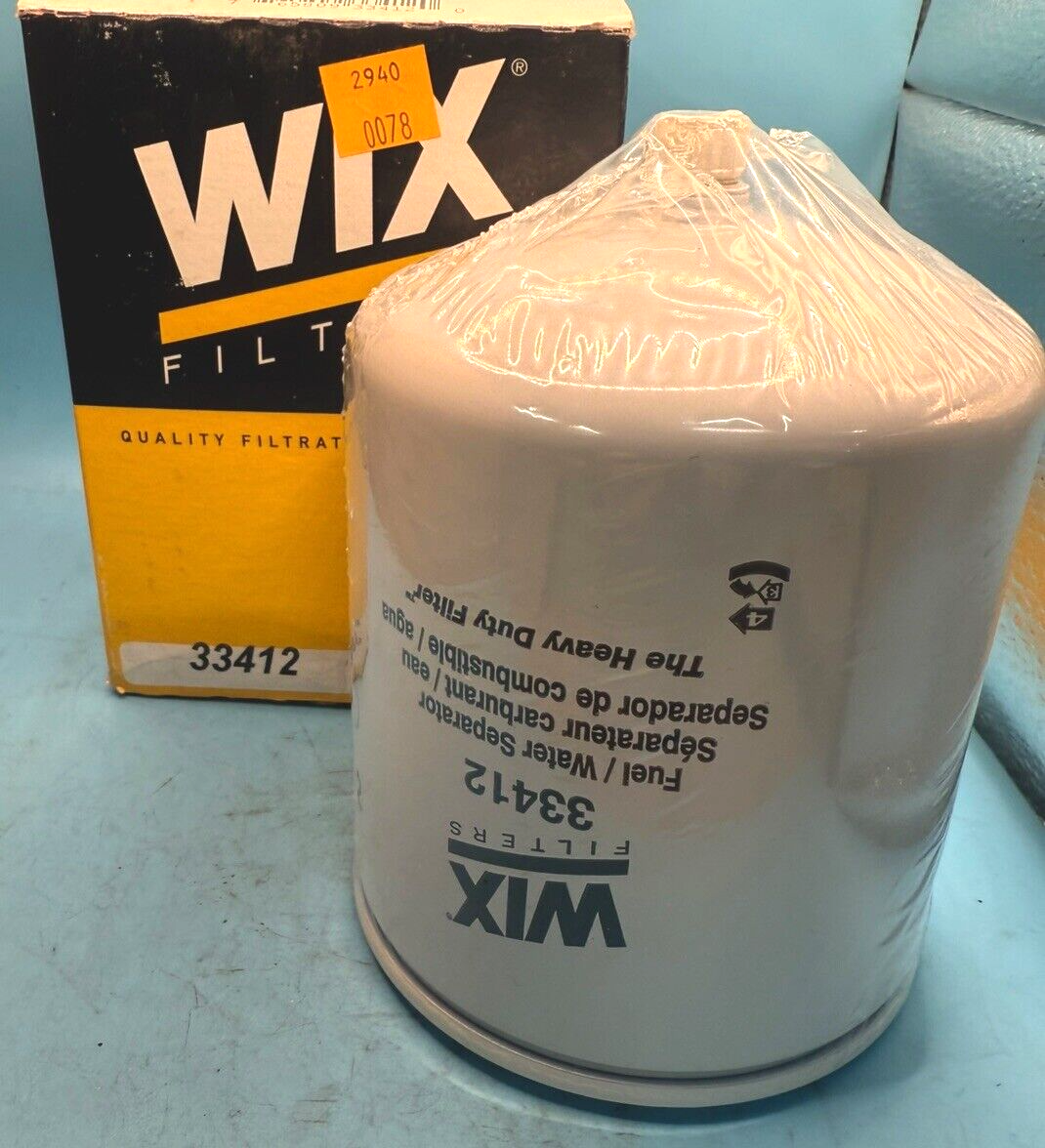 Wix 33405 WIX 33418 Heavy Duty Spin-On Fuel Water Separator - Pack Of 1 ...