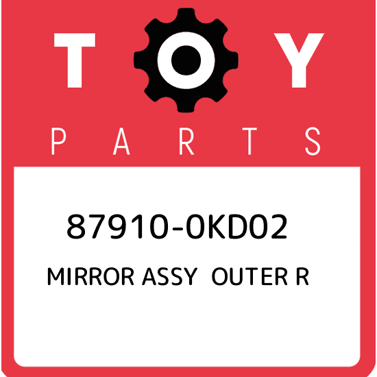 87910-0KD02 Toyota Mirror assy outer r 879100KD02, New Genuine OEM Part ...