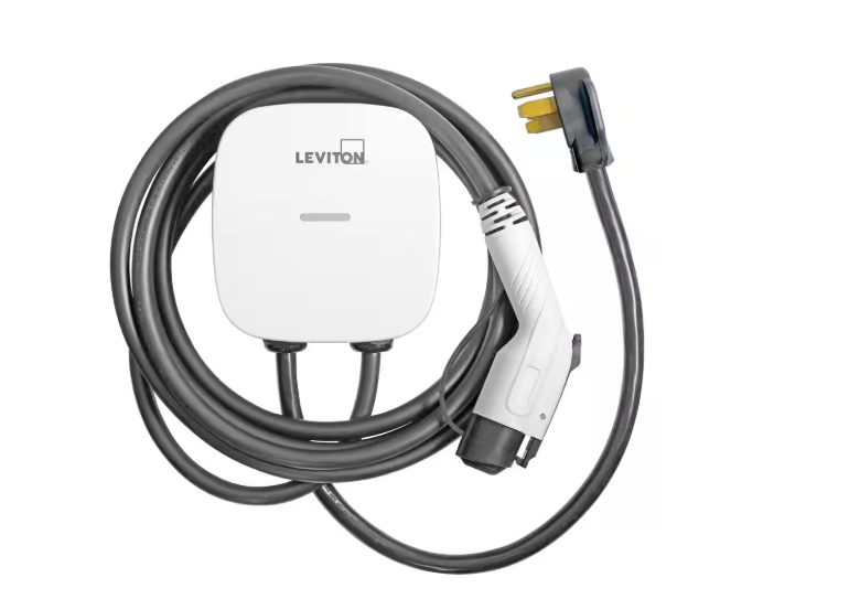 Leviton Level 2 EV Charger Station 40A, 208/240V, 9.6kW Output, 25 ft ...