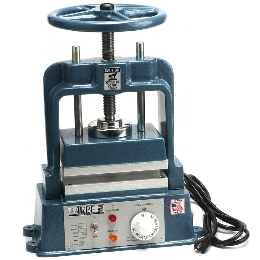 Heavy-Duty Arbe Rubber Mold Vulcanizer Plate 5”X 8” Jewelry Casting ...