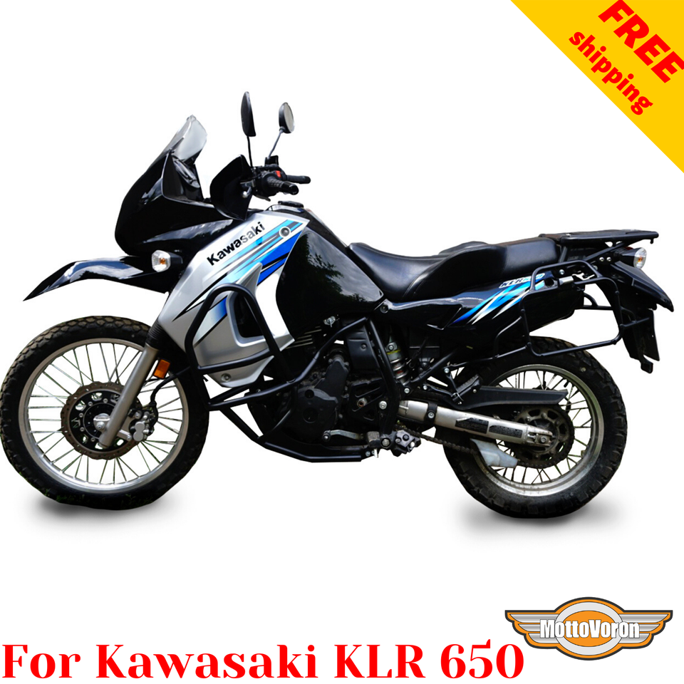 For Kawasaki KLR650 Side carriers KLR 650 Pannier rack KL-650A (87-18 ...