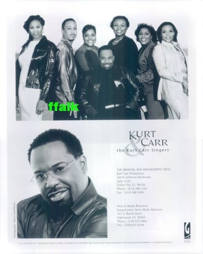 Press Photo: KURT CARR & THE KURT CARR SINGERS 8x10 B&W 2000 | eBay