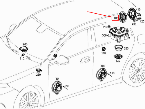 NEW MERCEDES-BENZ A W177 D-PILLAR SPEAKER A2478201400 | eBay
