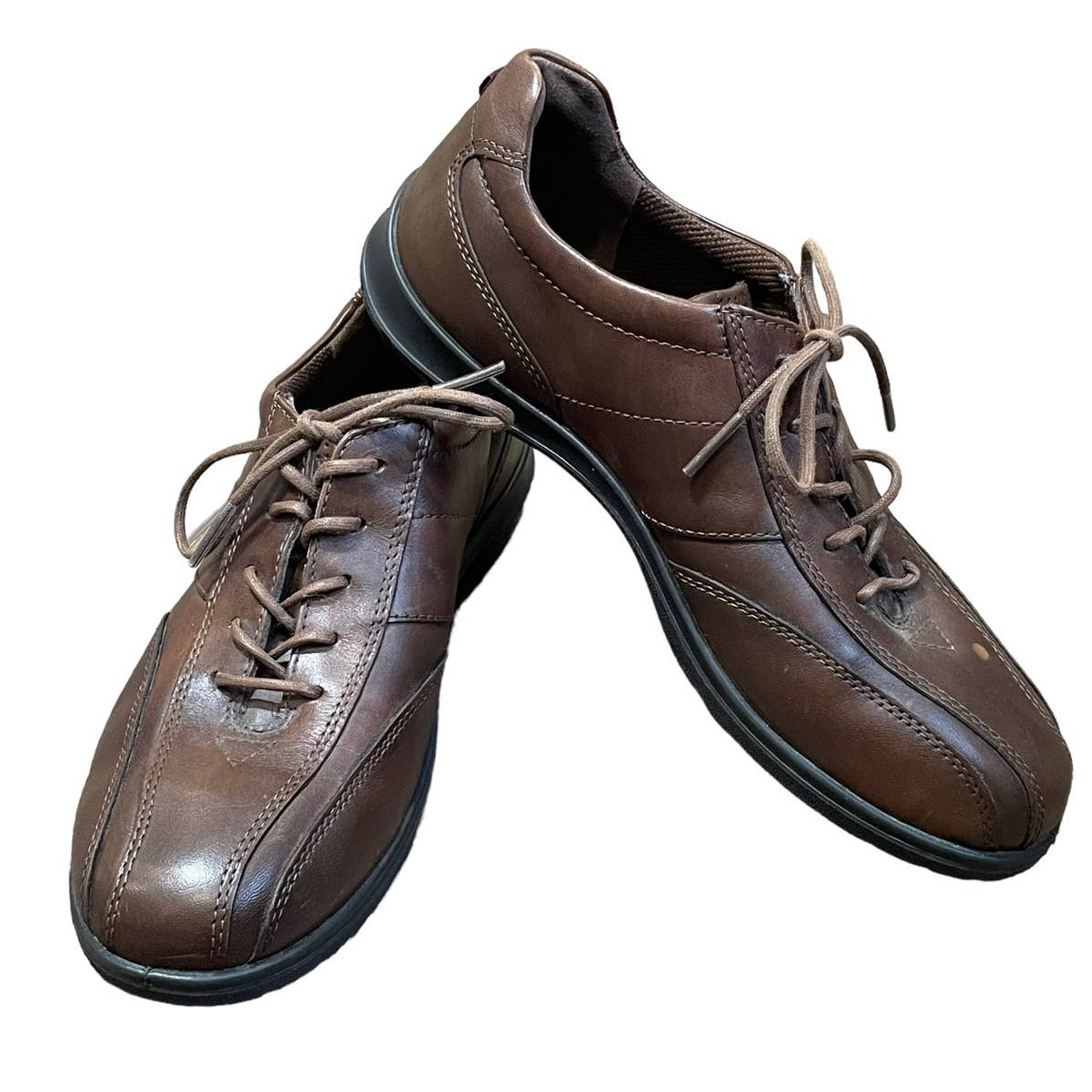 Ecco Sky Lace-Up Leather Walking Shoes Womans Size 36… - Gem