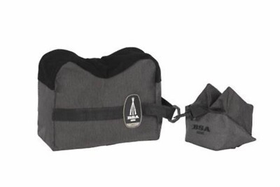 BSA 2 Piece Front & Rear Rifle Air Gun Bench Rest Bag Hunting Target ...