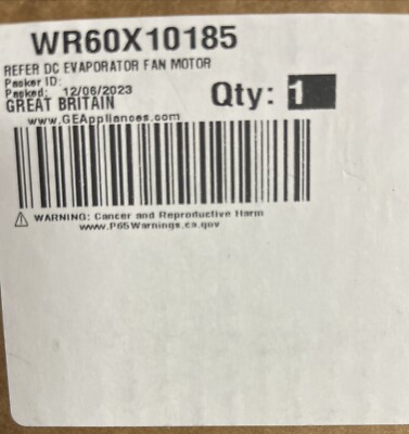 BRAND NEW GE WR60x10185 fan motors | eBay