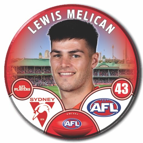 2023 AFL Sydney Swans Football Club - MELICAN, Lewis | eBay