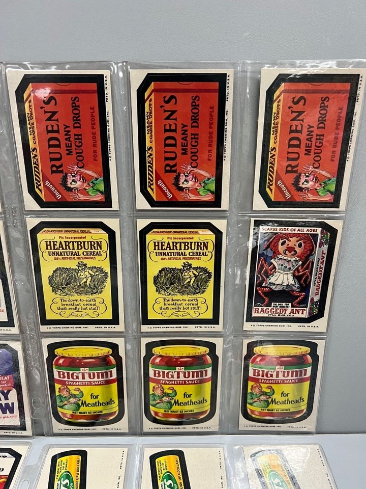 Lot (34) Wacky Packages Wonder Bread Third Series Stickers 14/16 & 10/ ...