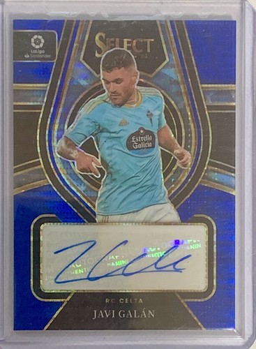 2022-23 Panini La Liga Select Javi Galan Auto Blue Pulsar Prizm CELTA # ...