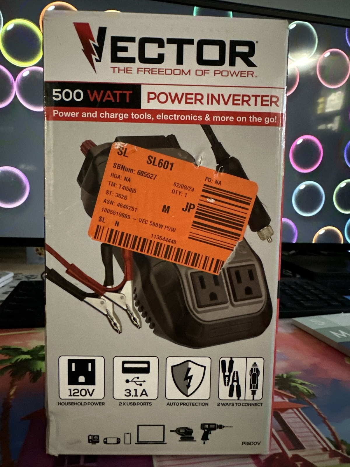 NEW (OPEN BOX) Vector 500 Watt Power Inverter w/Dual USB Ports ...