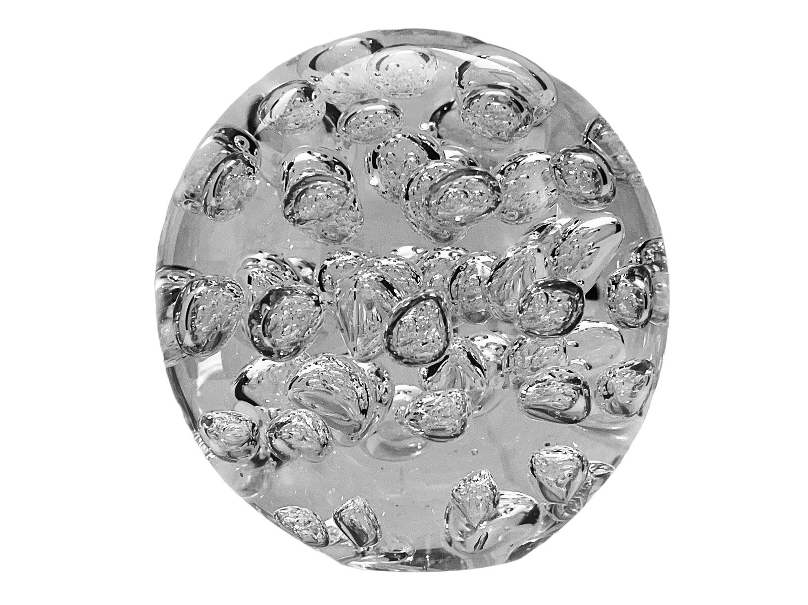 Lot 3 MCM Controlled Bubble Art Glass Ball Controlled S/M/L Magnum ...