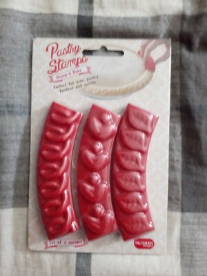 Talisman Pastry Pie Crust Stamps Molded Shapes Set of 3 designs | eBay