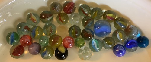 Marbles 36 Lot Assorted Types And Sizes Random Styles | eBay