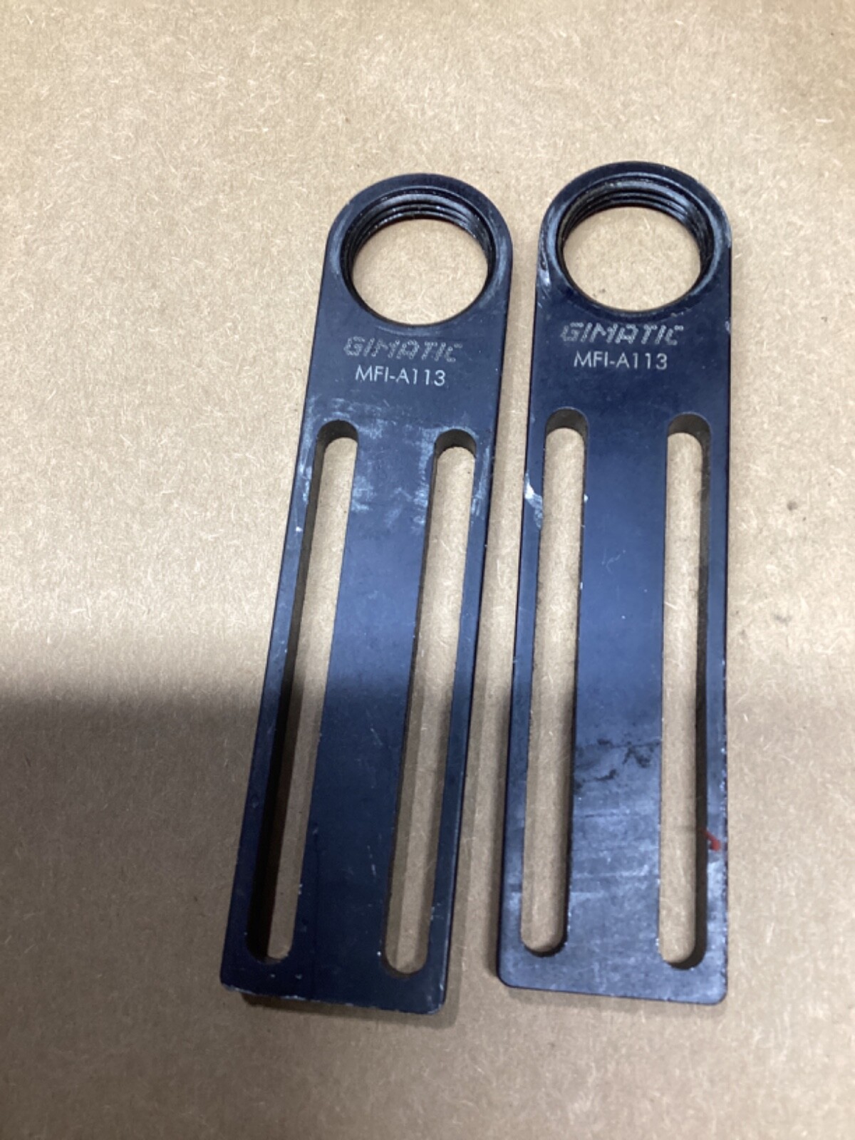 Lot of 2 Gimatic EMI MFI-A113 Threaded Slotted Framing Bracket M10x1 ...