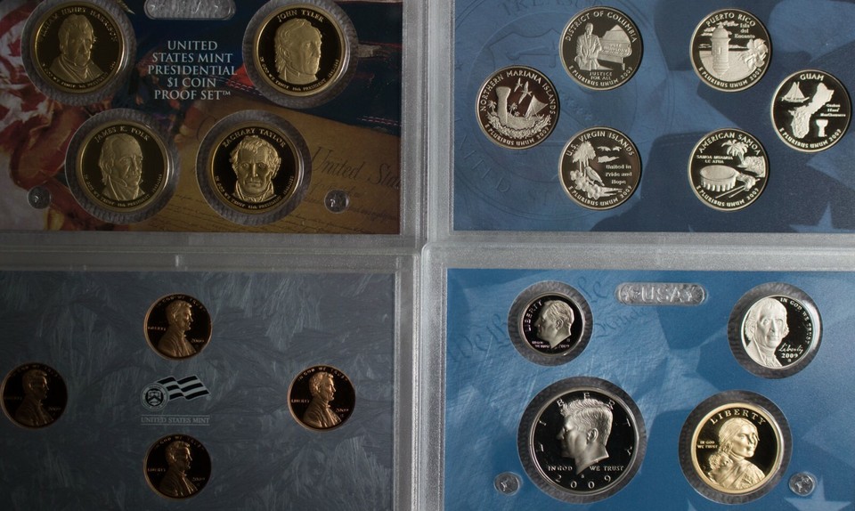 2009 S 18 Coin CLAD Proof Set United States Mint with Box and COA ...