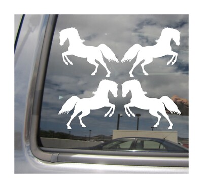 Lot of 4 - 3 inch Arabian Arab Horse Car Vinyl Decal Window Sticker ...
