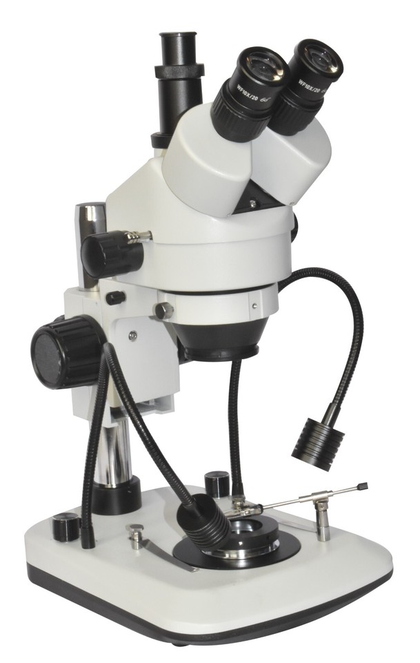 Diamond Gemstone Gemology Darkfield Stereo Microscope 7-100x LED Fibre ...